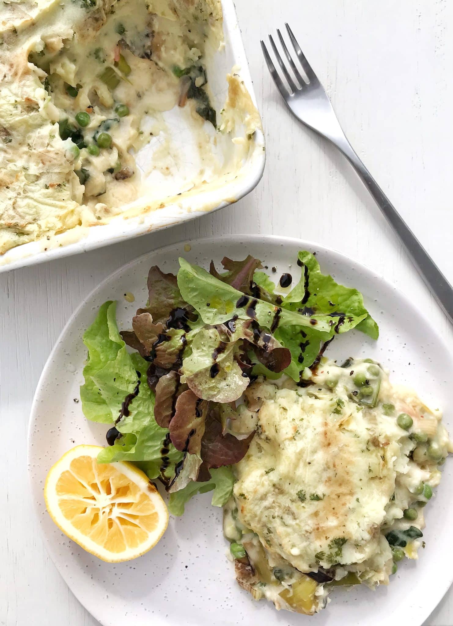 Creamy Leek & Smoked Fish Pie - Nourish & Tempt