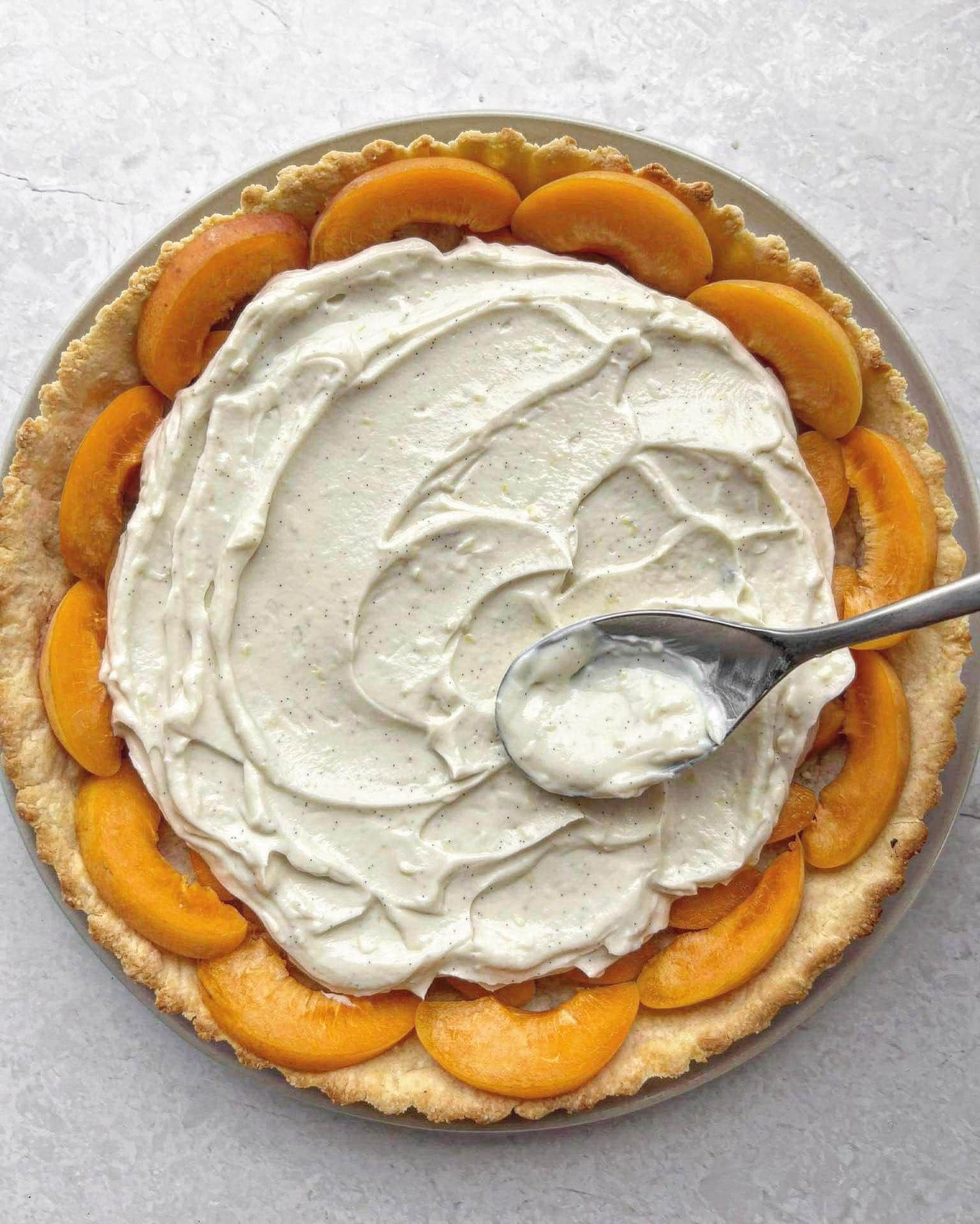 Whipped Vanilla-Lemon Ricotta Tart with Fruit - Nourish & Tempt