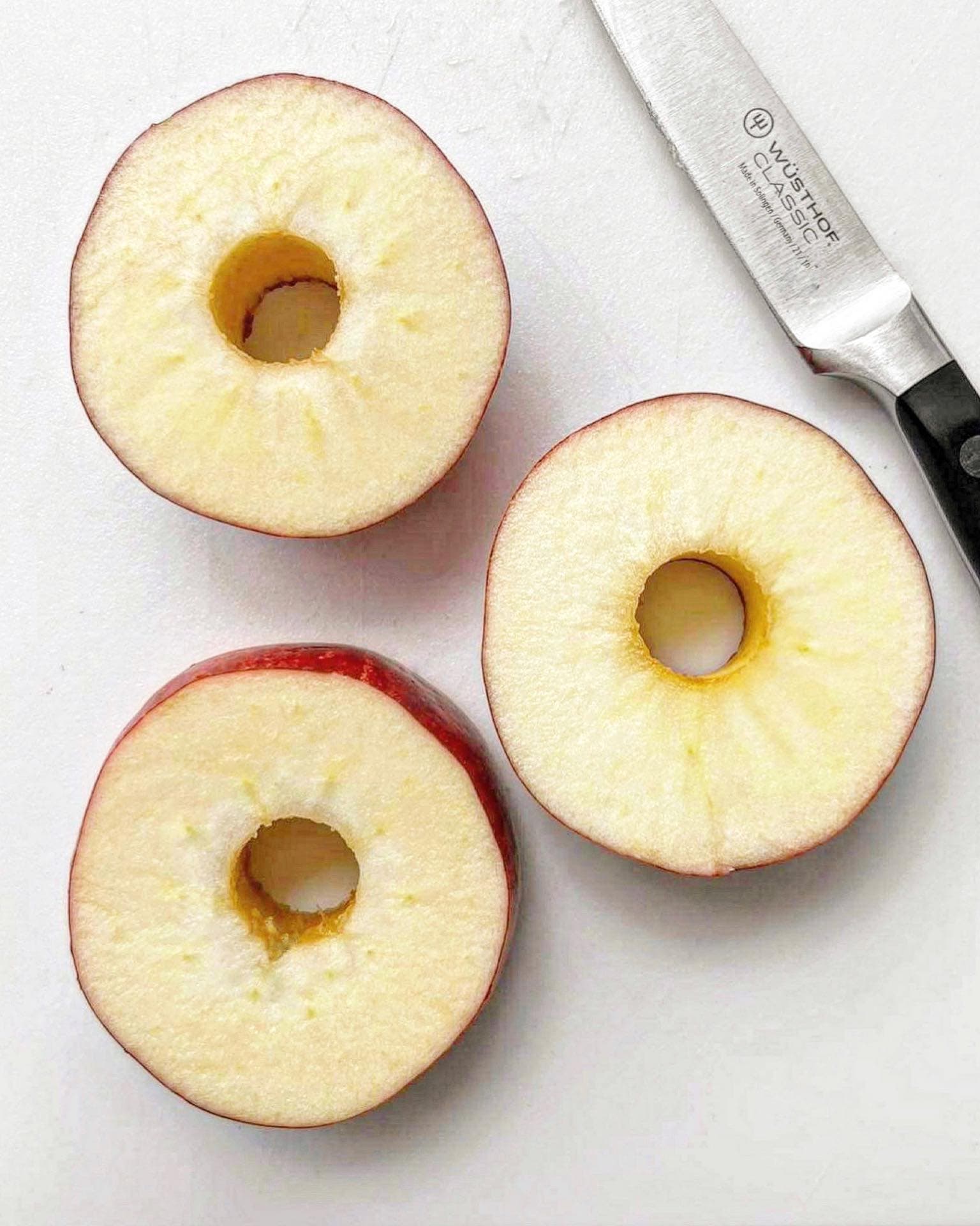 Peanut Butter & Apple Donut Snack Rings - Nourish & Tempt