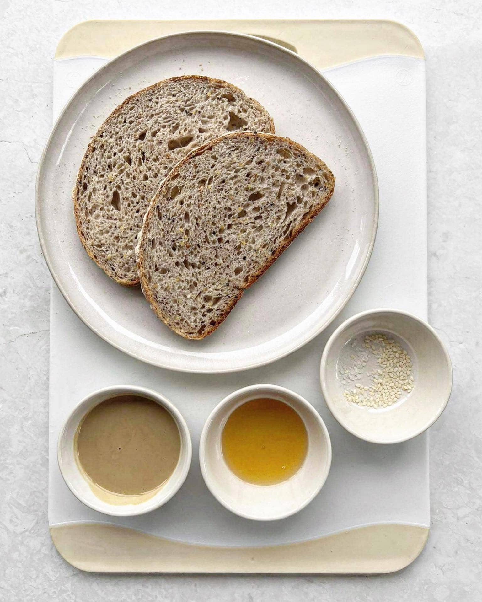 5-Minute Tahini & Honey Breakfast Toast - Nourish & Tempt