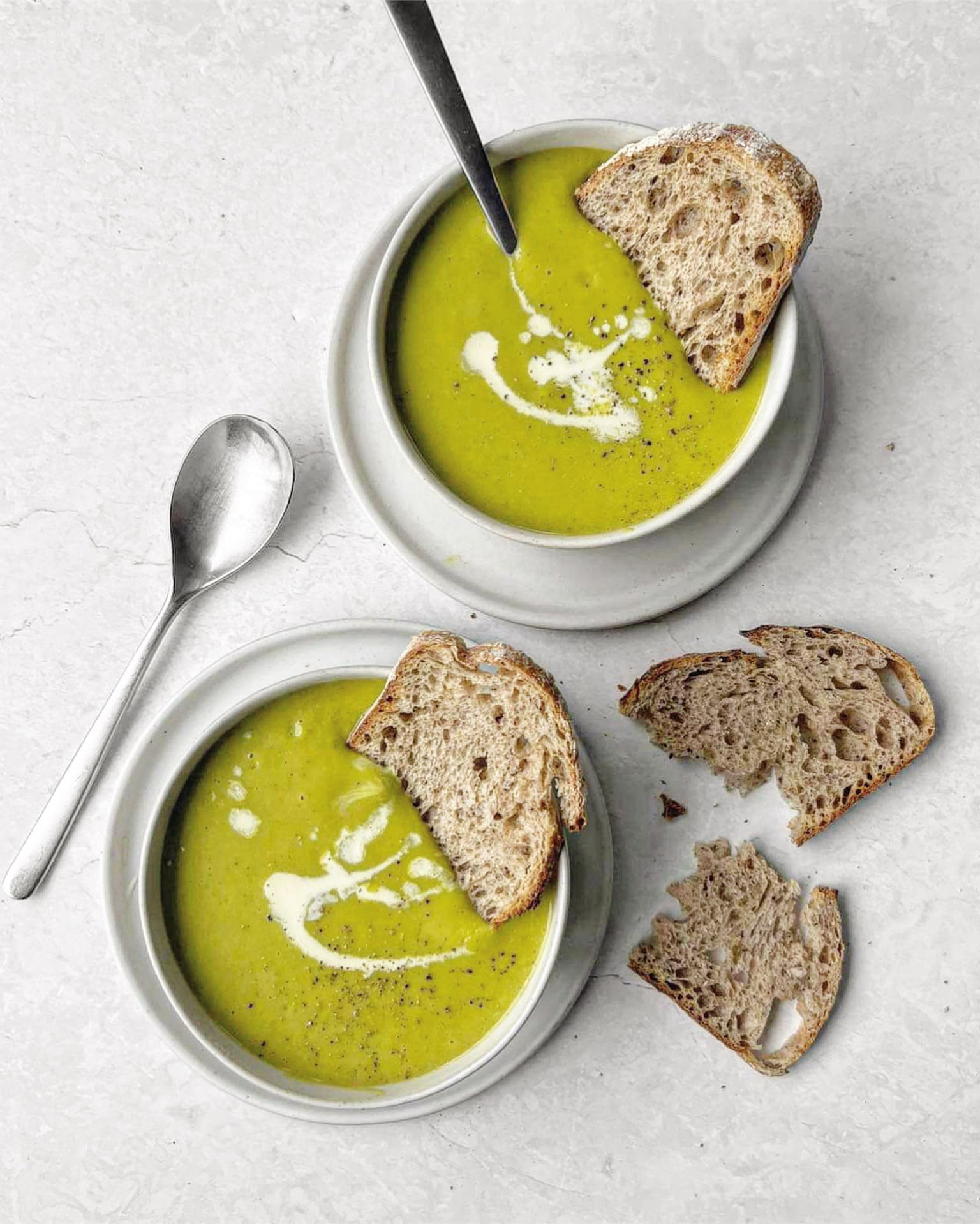 Creamy Blended 6-Vegetable Soup - Nourish & Tempt