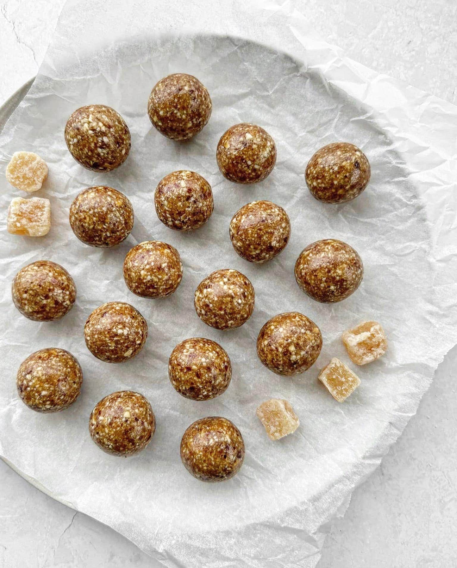 Double Ginger Energy Balls - Nourish & Tempt