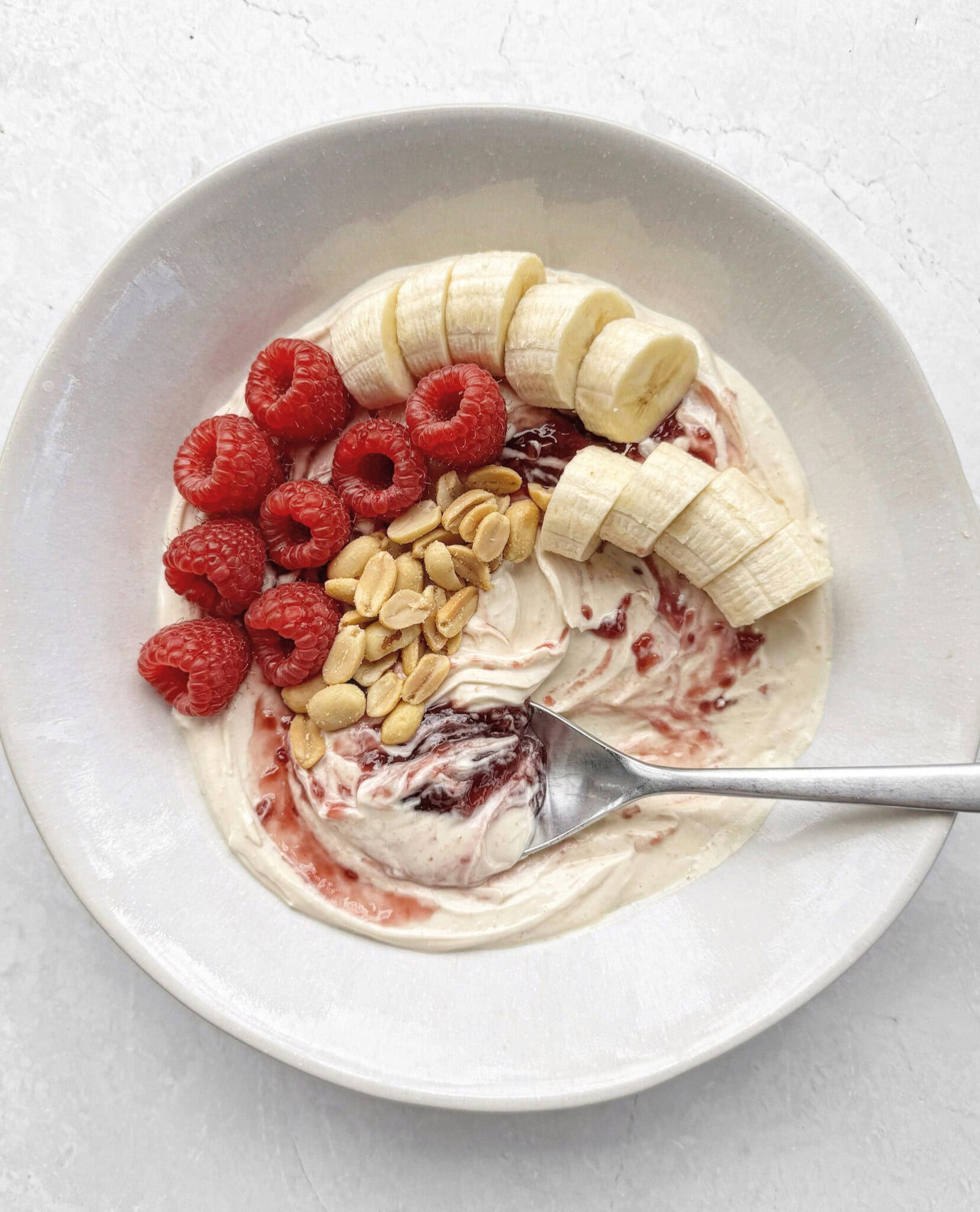 5-Minute PB & Jelly Greek Yogurt Protein Bowl - Nourish & Tempt